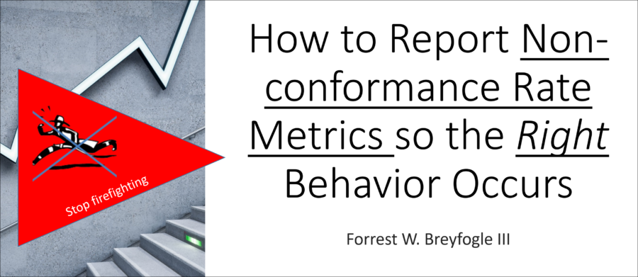 How to Report Performance Metrics of Non-conformance Rates